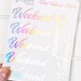 Foil Weekend Banner Planner Stickers Foiled Script Weekend - Etsy