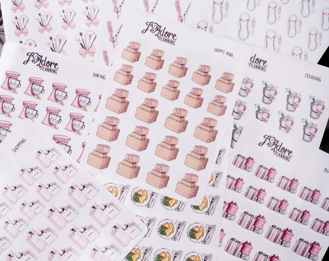 Daily Tasks Stickers, Chores Planner Stickers for Erin Condren and ...