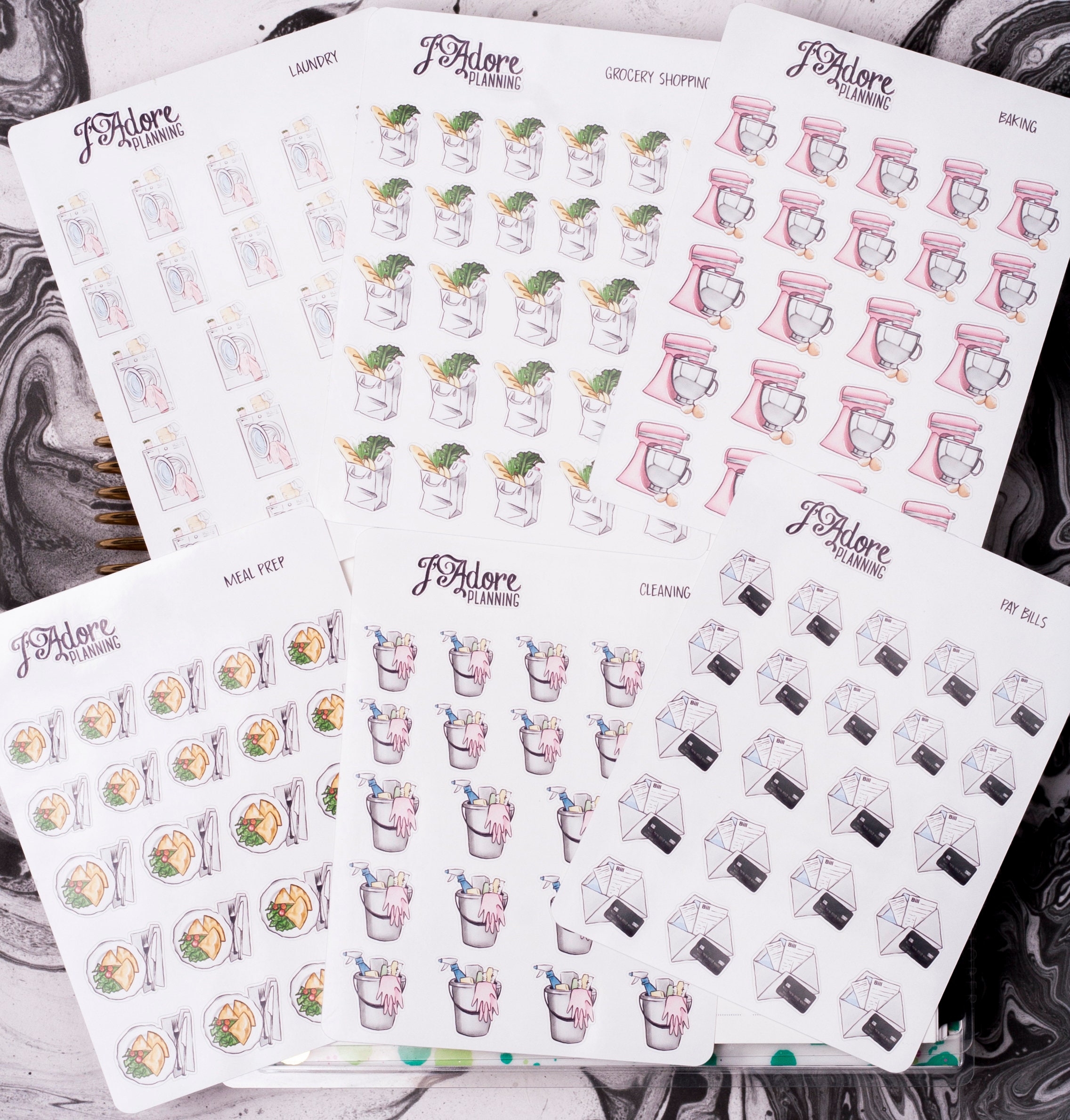 Daily Tasks Stickers Chores Planner Stickers for Erin Condren | Etsy