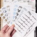 Foil Weekend Banner Planner Stickers Foiled Script Weekend - Etsy