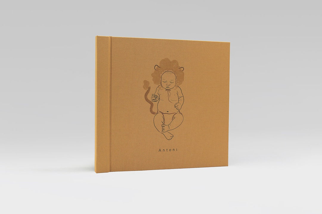 Personalized Baby's Memory Book With Name a Boy Bobo the LION Photo ...