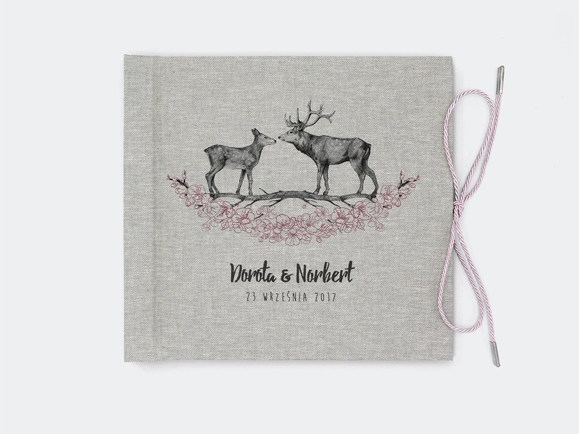 DEER album a personalized photo album starring a deer and a | Etsy