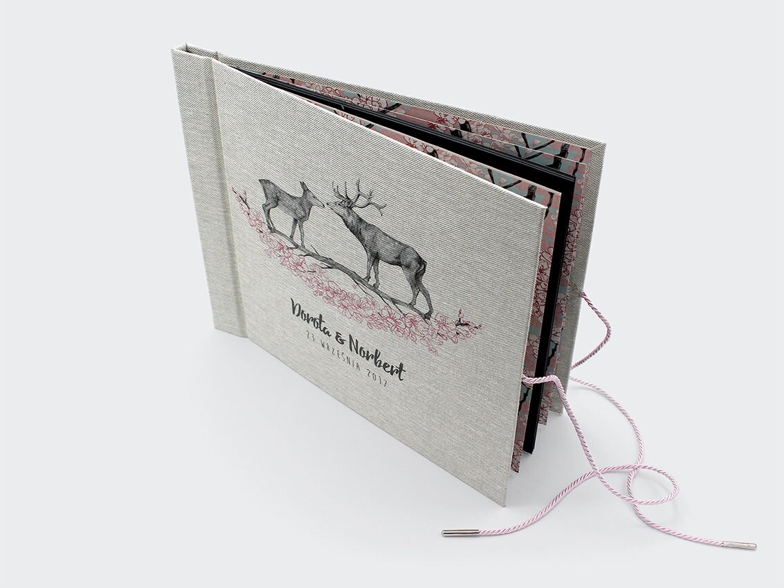 DEER album a personalized photo album starring a deer and a | Etsy