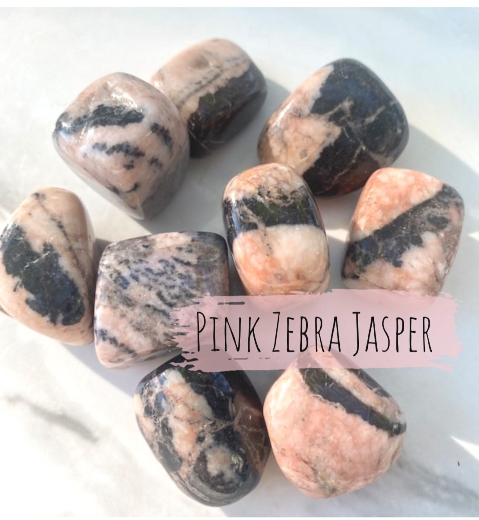 Incredible Pink/coral Zebra Jasper. Joy. Calm. Grounding. Connection ...