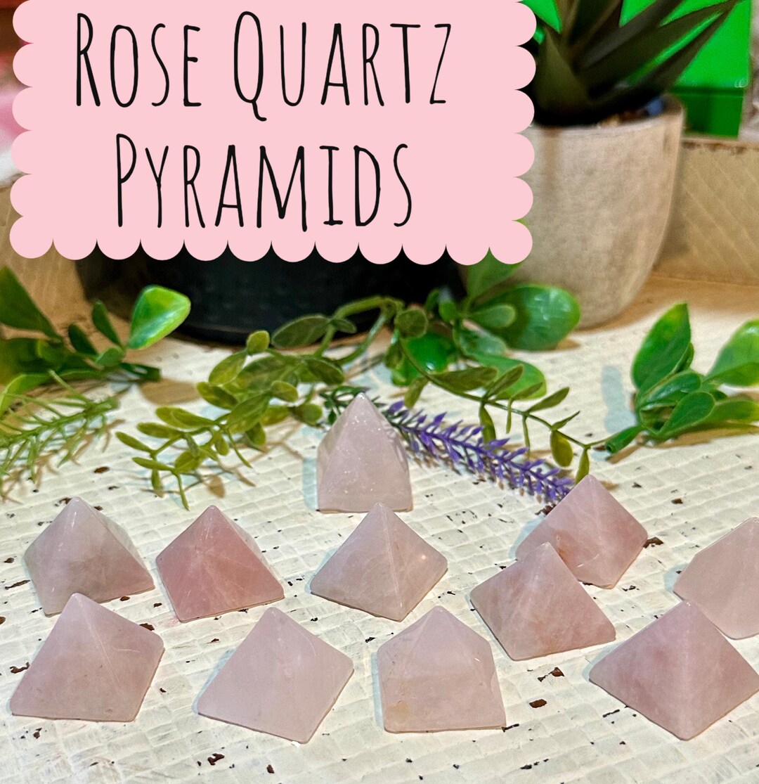 Rose Quartz Pyramids. Heart Chakra. Manifestation. Love. Self Love ...