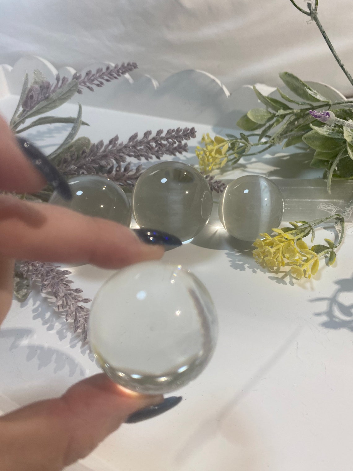 Magical, Clear, Quartz, Crystal Spheres/balls/orbs. High Vibration ...