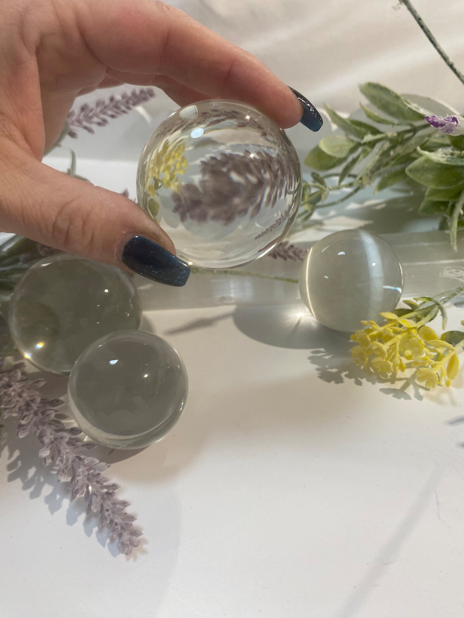 Magical, Clear, Quartz, Crystal Spheres/balls/orbs. High Vibration ...
