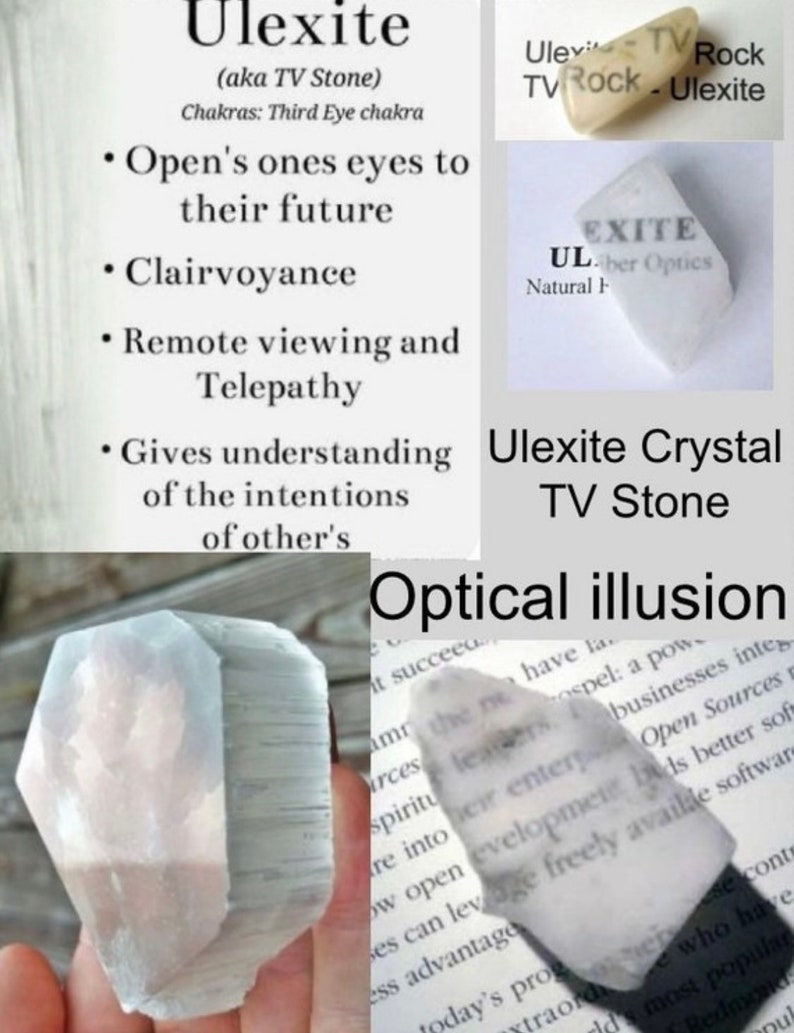 Ulexite TV Stone Size Medium - Etsy