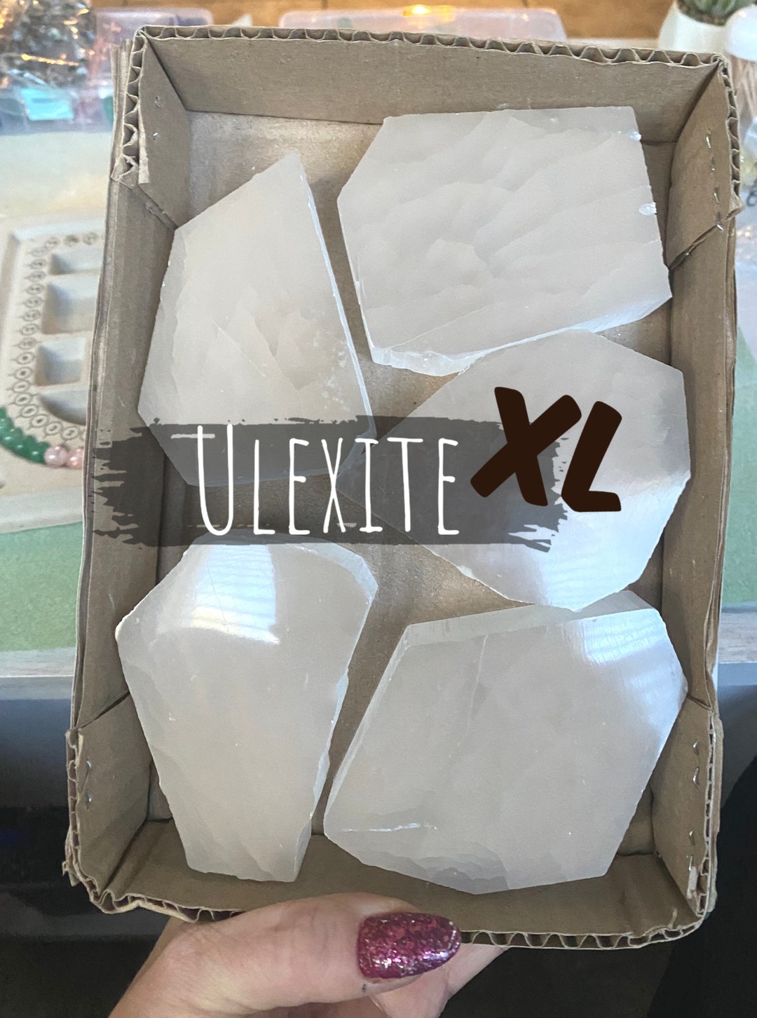 XL Ulexite Chunks! Incredible Tv See Thru Stone. Fiber Optics ...