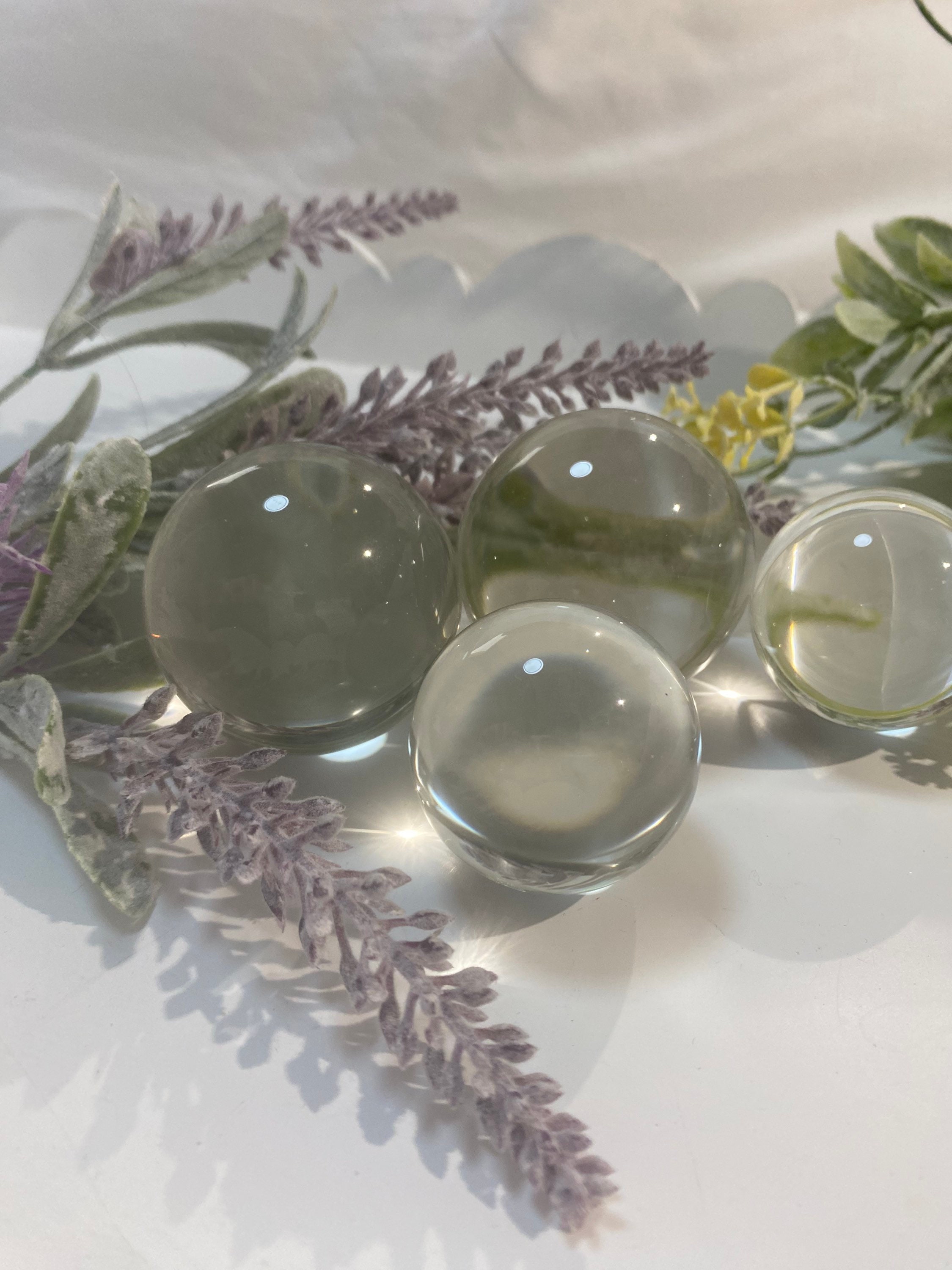 Magical, Clear, Quartz, Crystal Spheres/balls/orbs. High Vibration ...