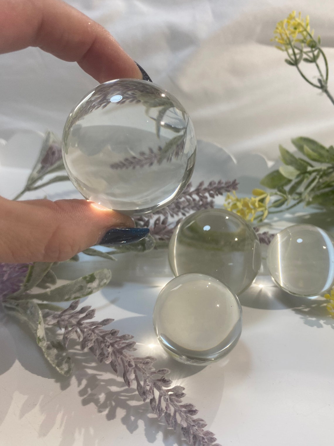 Magical, Clear, Quartz, Crystal Spheres/balls/orbs. High Vibration ...