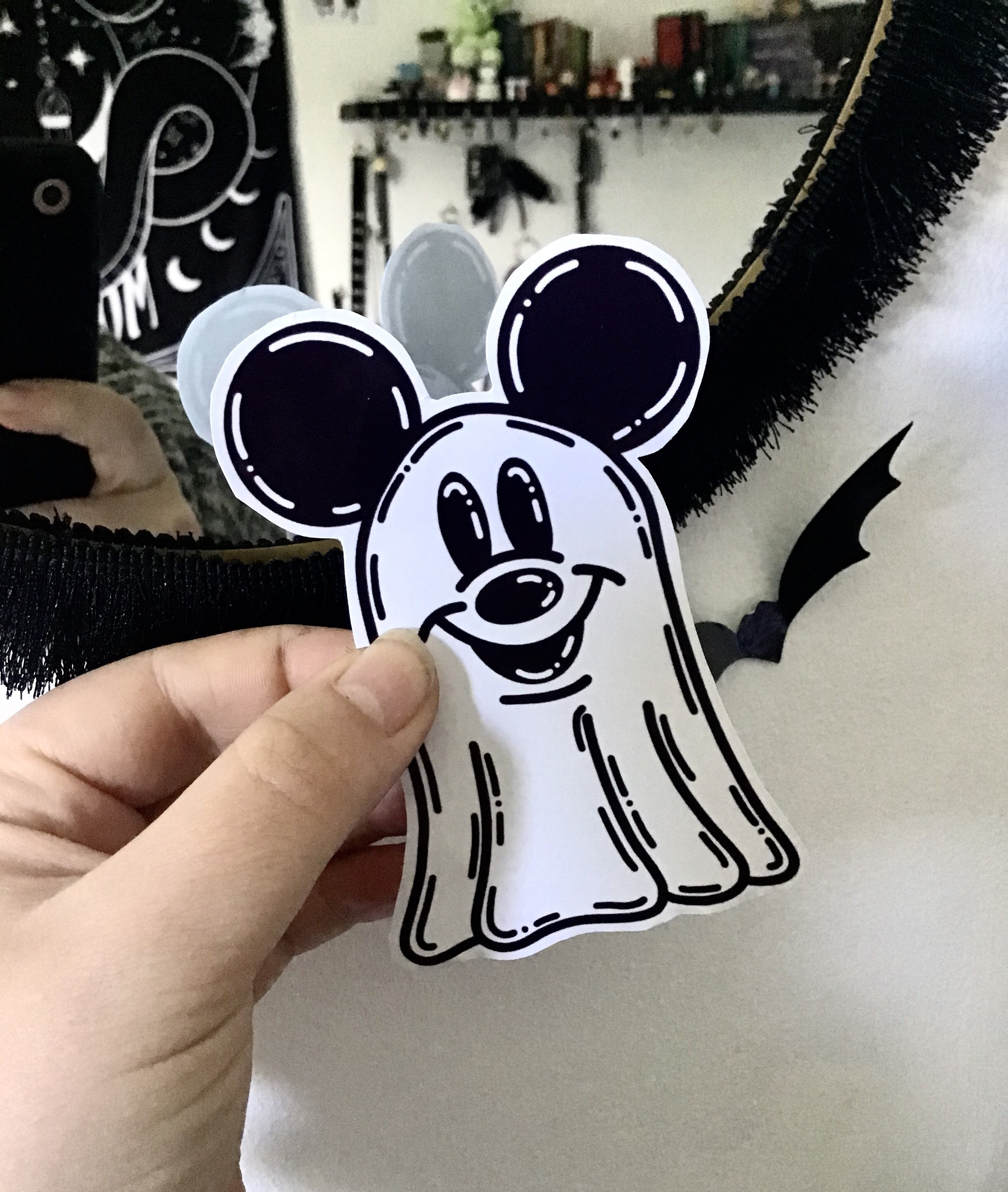 Disney Halloween Flash Sheet Mickey & Minnie Mouse Stitch | Etsy UK