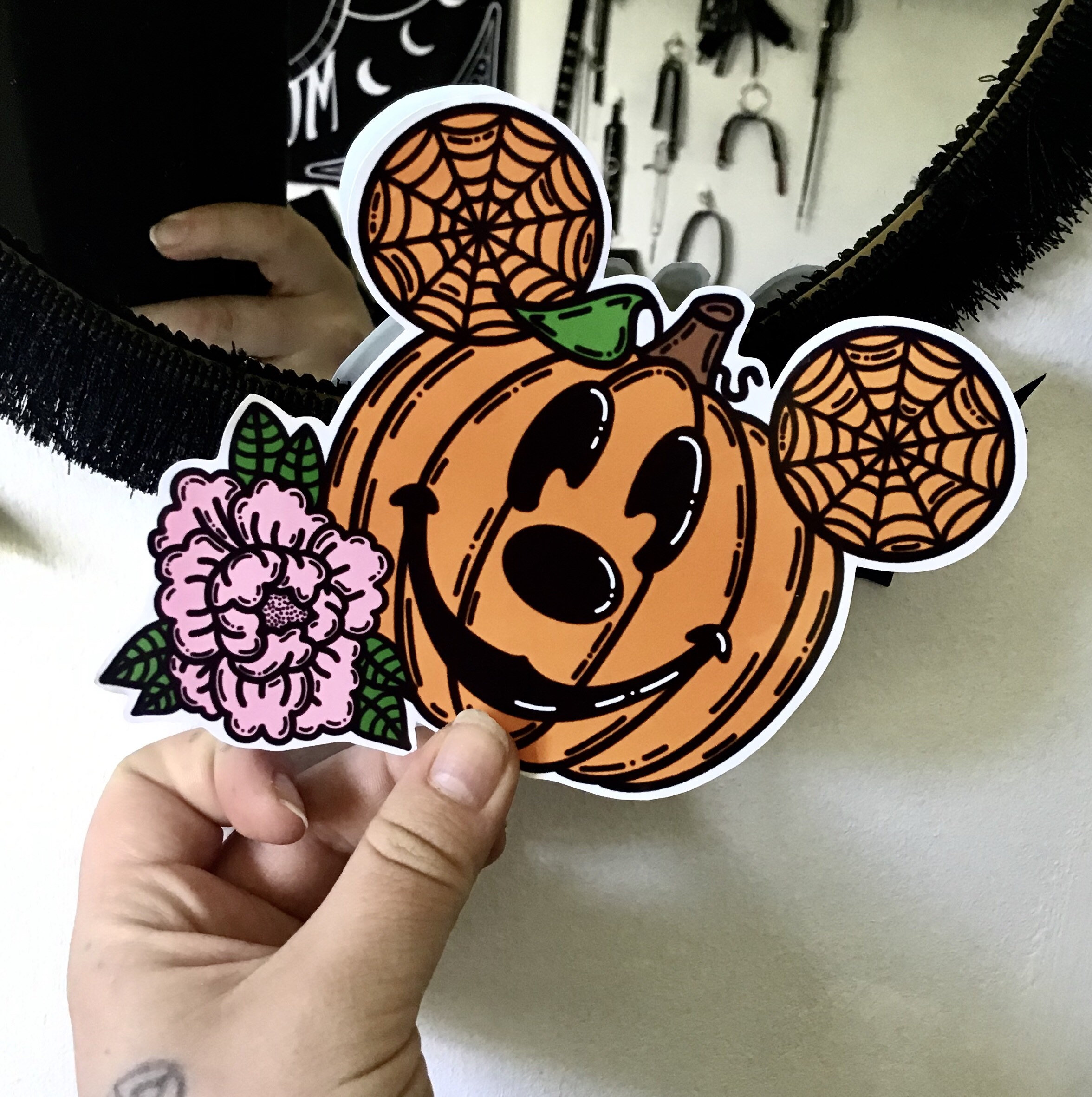 Disney Halloween Flash Sheet Mickey & Minnie Mouse Stitch | Etsy UK