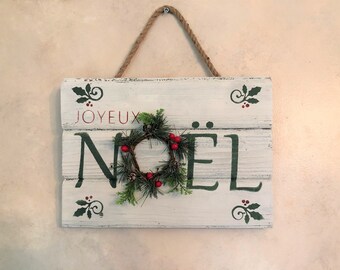 Joyeux Noel Sign - Etsy