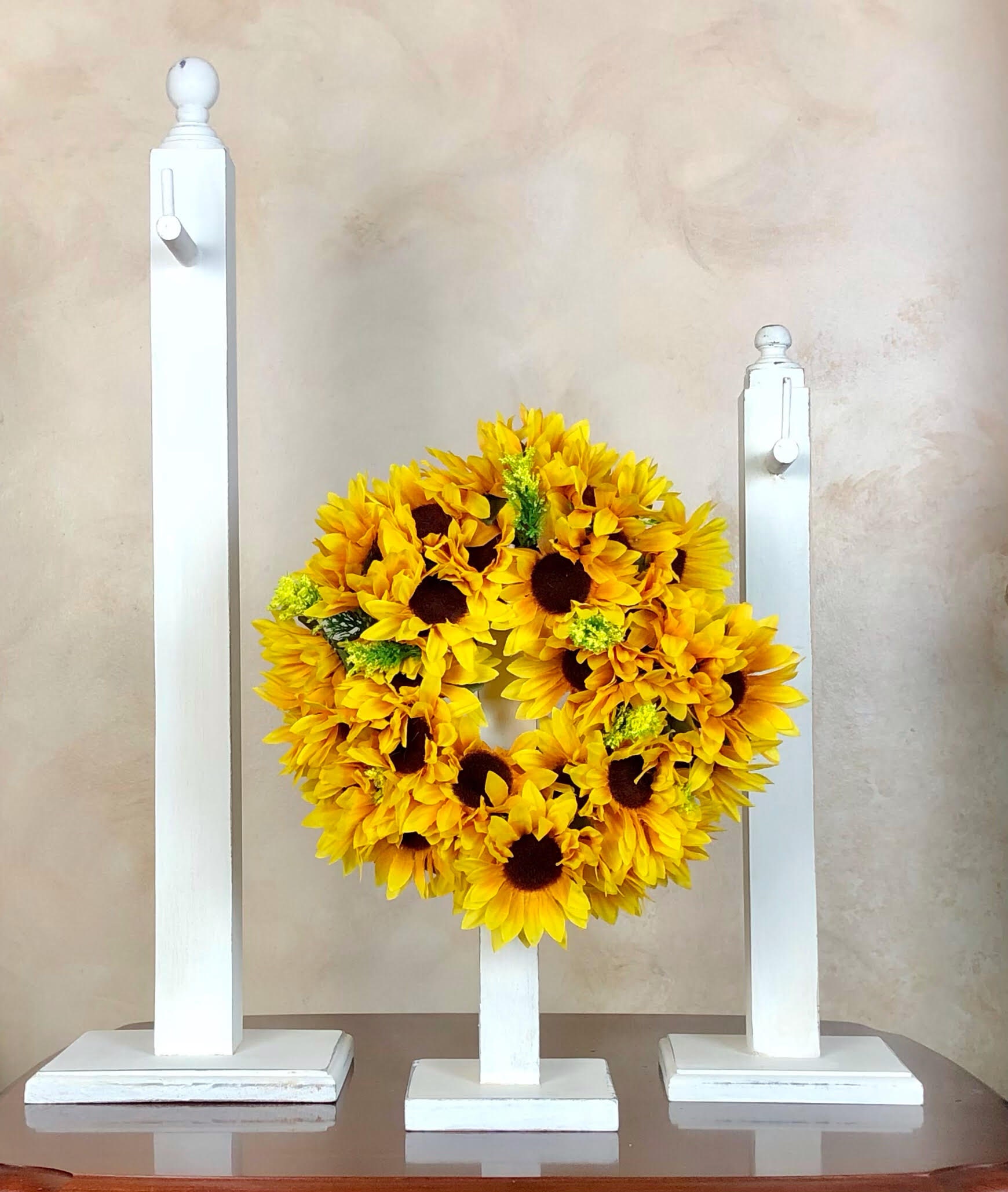 Wood Wreath Stand Mini/medium/large Table Wreath Stand | Etsy