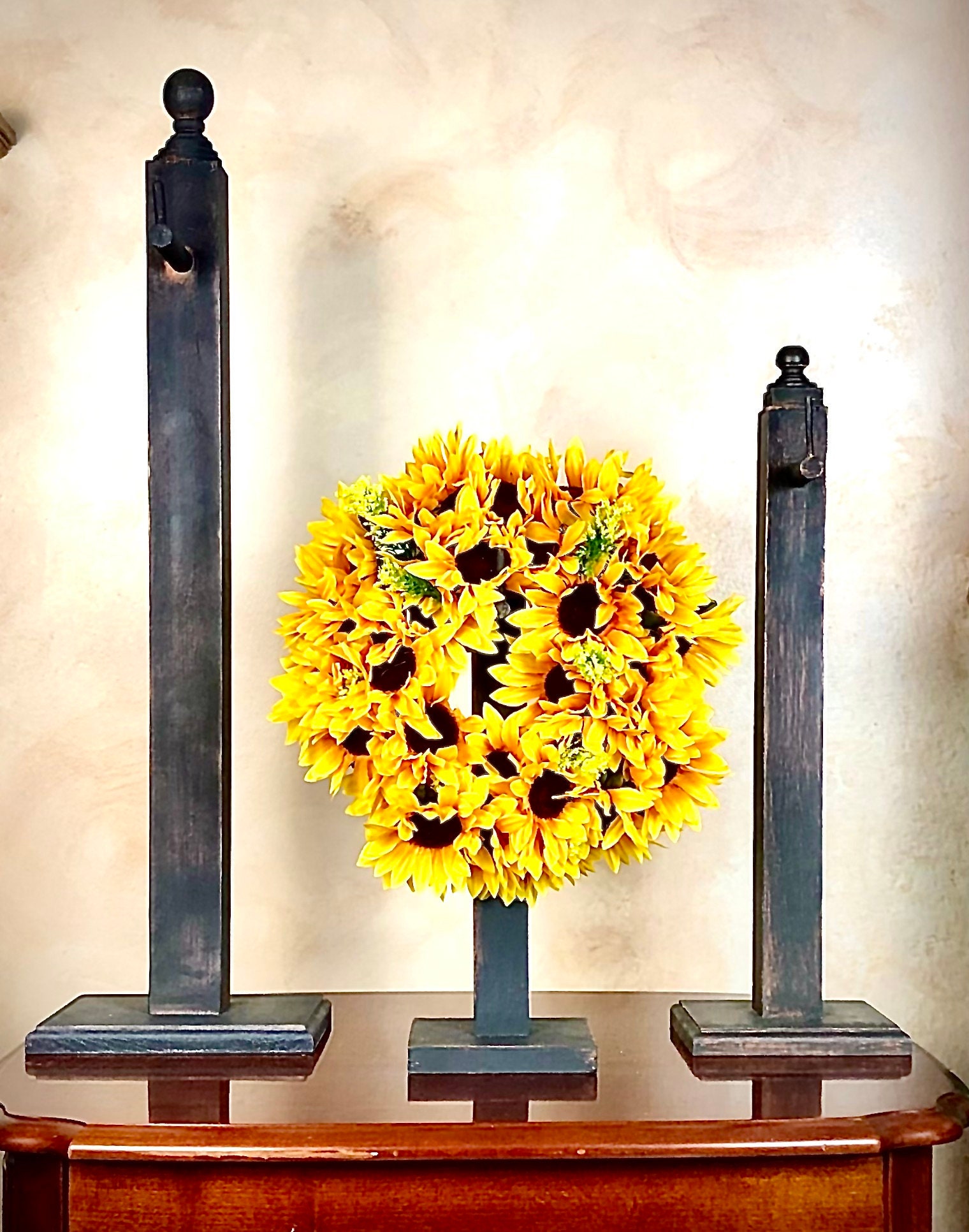 Wood Wreath Stand Mini/medium/large Table Wreath Stand | Etsy