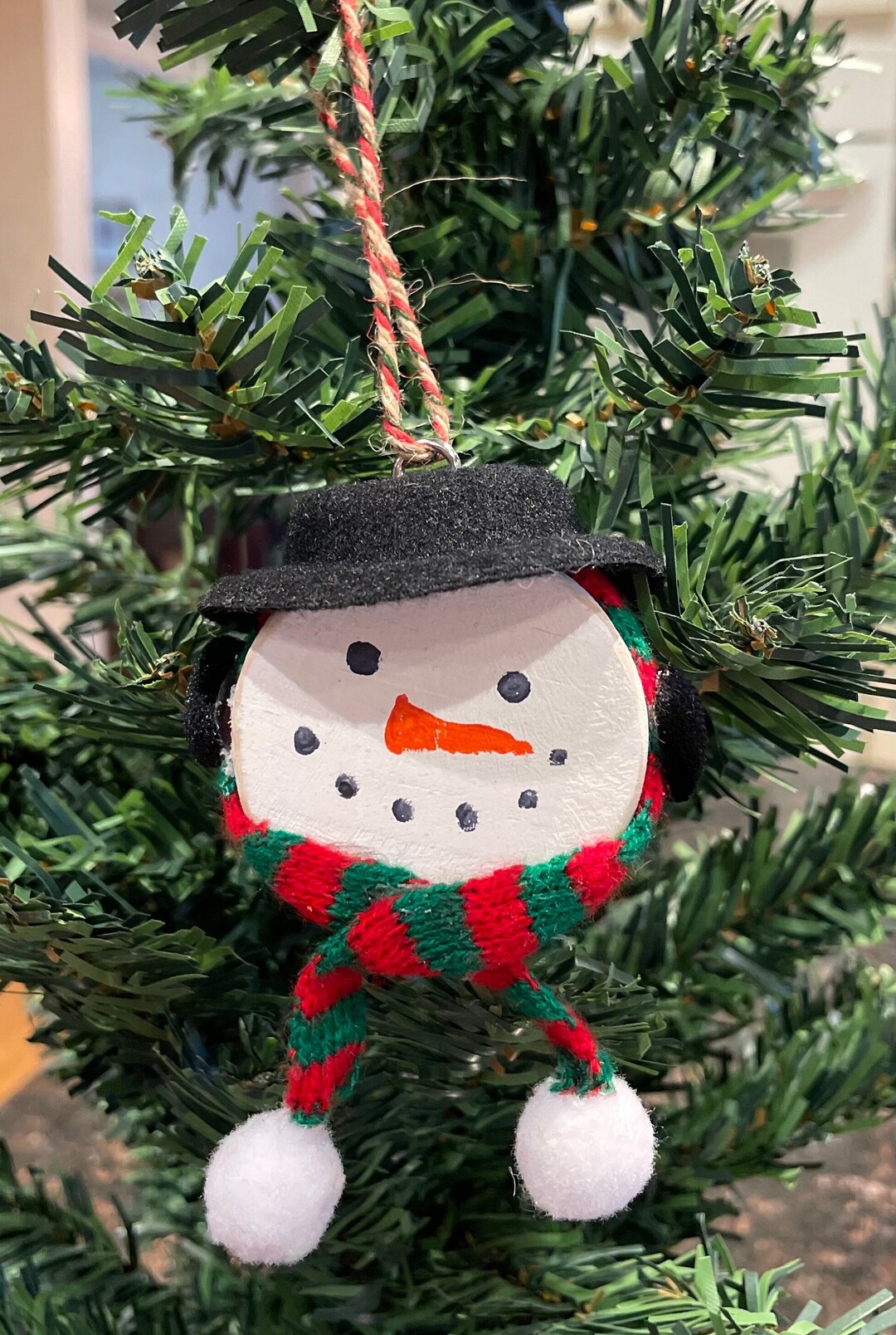 Snowman Ornament, Christmas Tree Ornament, Tree Ornament Snowman ...