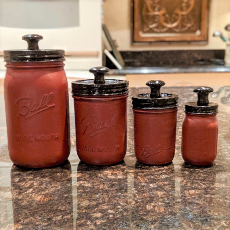 Mason Jar Canister - Etsy