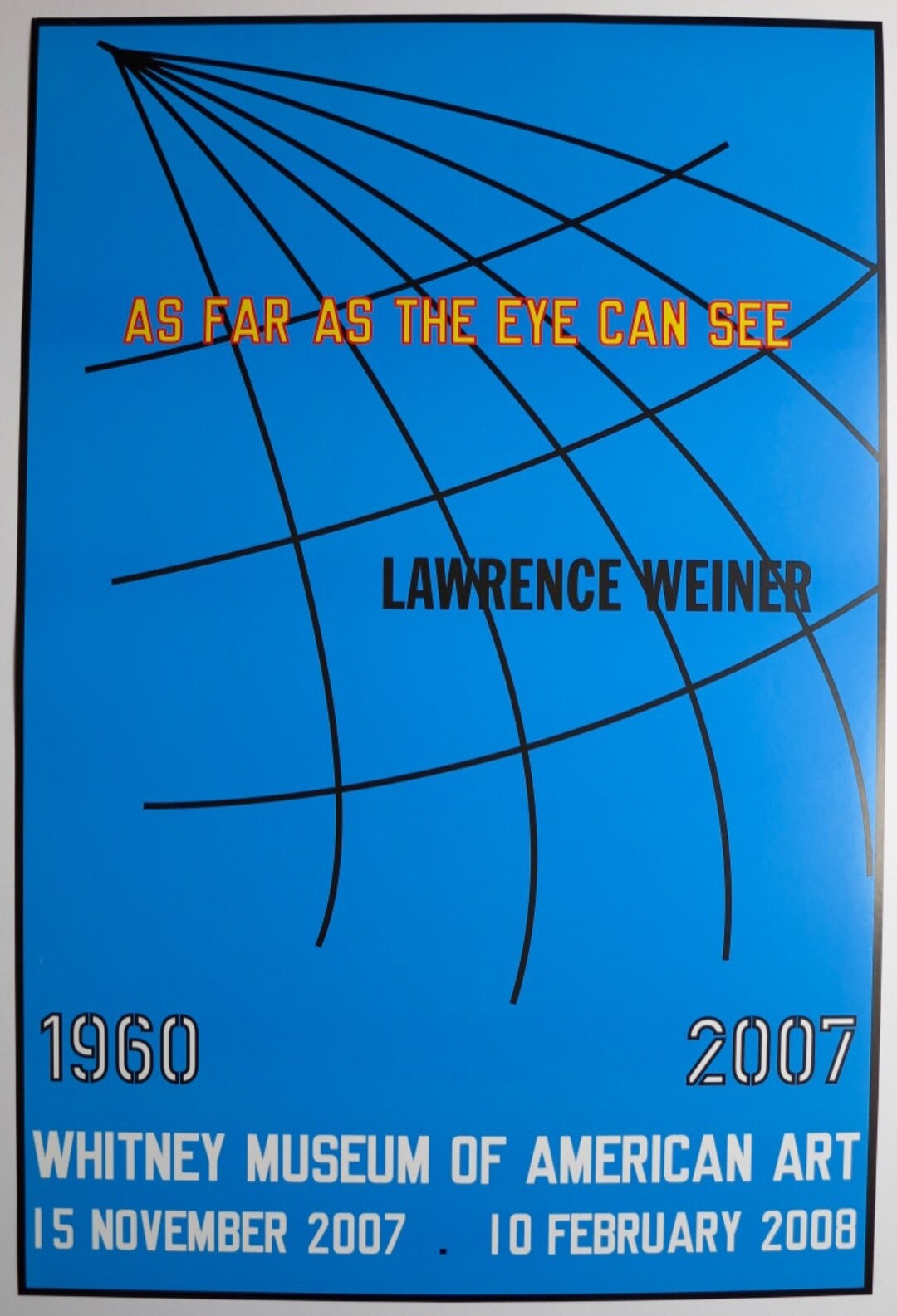 Lawrence Weiner Exhibition Poster Whitney Museum of American Art Offset ...