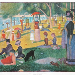 Georges Seurat Exhibition Poster - A Sunday Afternoon on the Island of ...