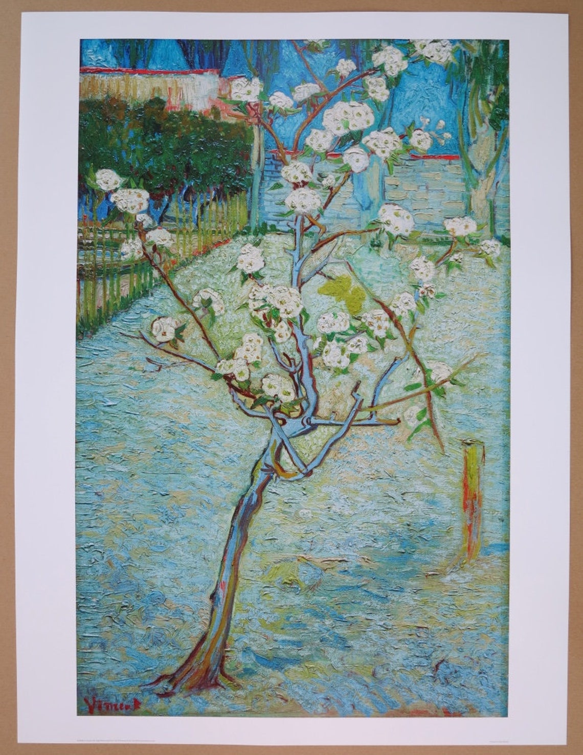 Vincent Van Gogh Exhibition Poster Blossoming Pear Tree | Etsy
