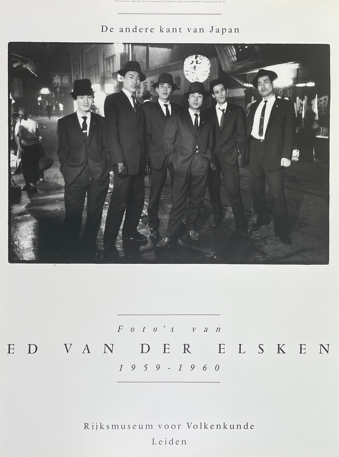 Ed Van Der Elsken Exhibition Poster - the Other Side of Japan - Art ...