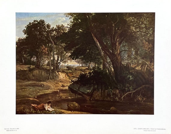 Jean-baptiste Camille Corot Exhibition Poster Forest of - Etsy