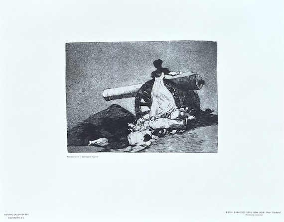 Francisco Goya Exhibition Poster What Courage National - Etsy
