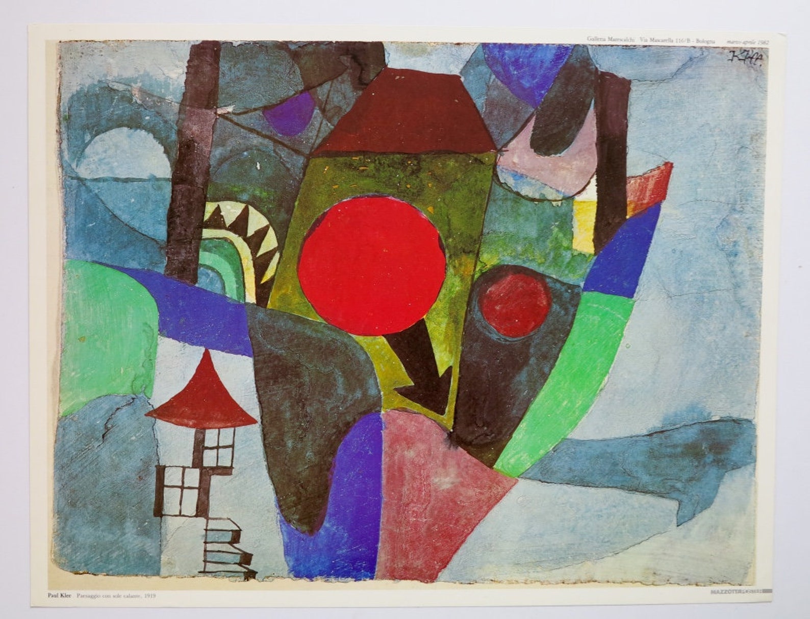 Paul Klee Exhibition Poster With the Sinking Sun Museum - Etsy