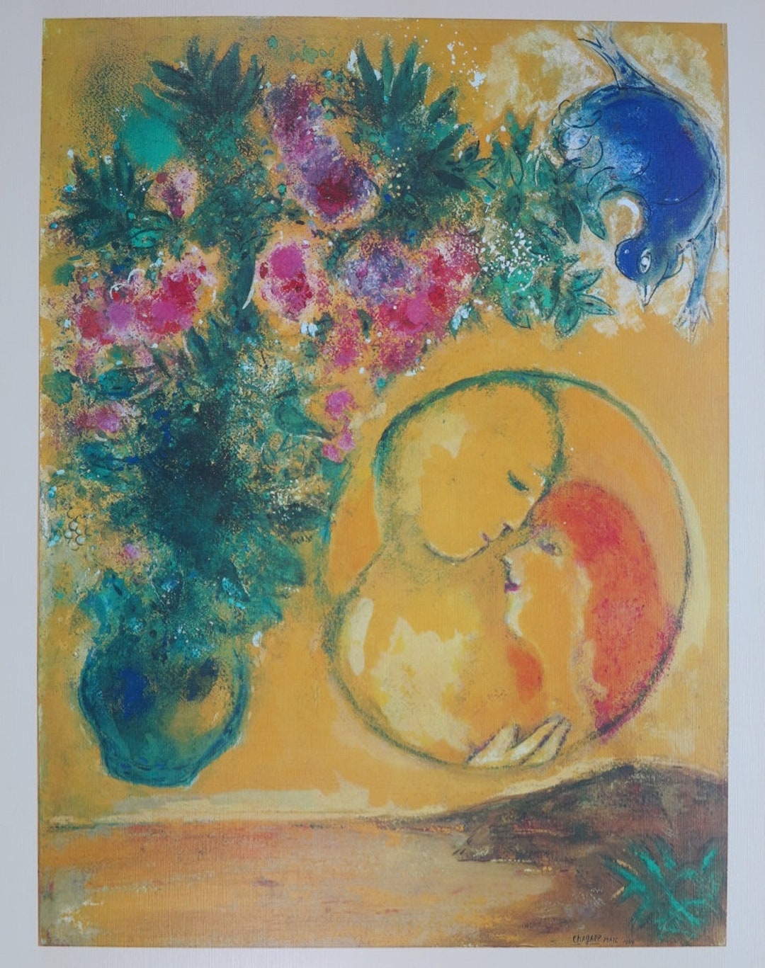 Marc Chagall Exhibition Poster - Sun and Mimosa - Museum Artist - Art ...