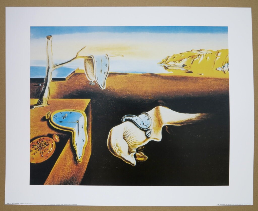 Salvador Dali Poster the Persistence of Memory Museum | Etsy