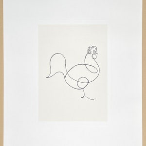 Pablo Picasso Exhibition Poster the Rooster Museum Artist Art Print ...