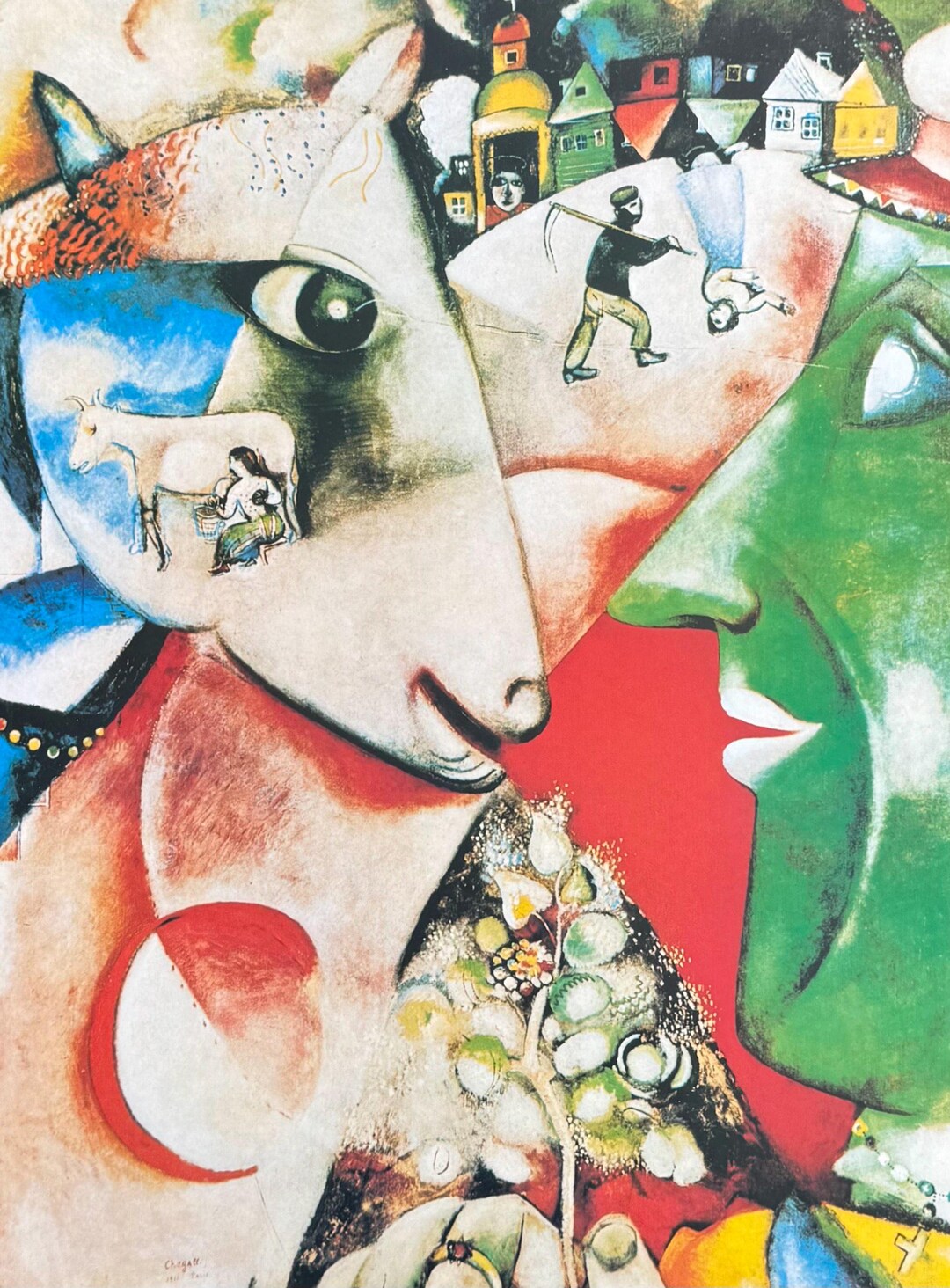 Marc Chagall Exhibition Poster - I and the Village - Country Life ...
