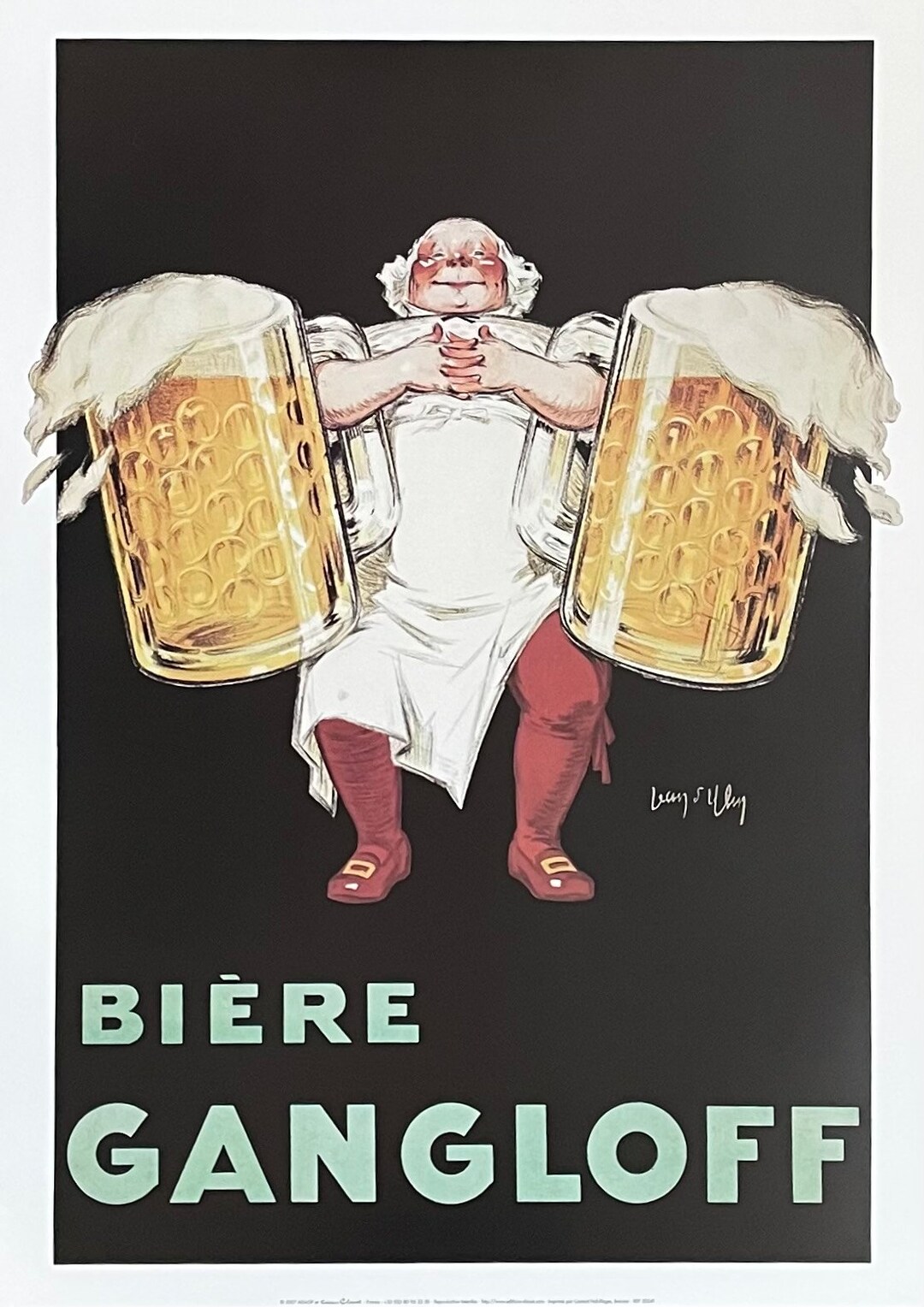Bière Gangloff Exhibition Poster Beer Wine Cheers Drinks Decorative ...