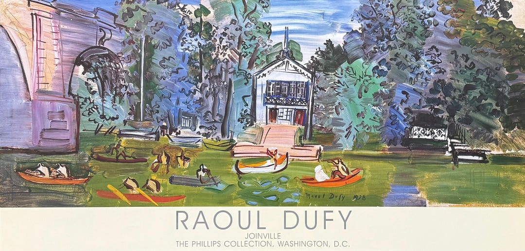 Raoul Dufy Exhibition Poster - Joinville - Paris - Museum Artist - Art ...