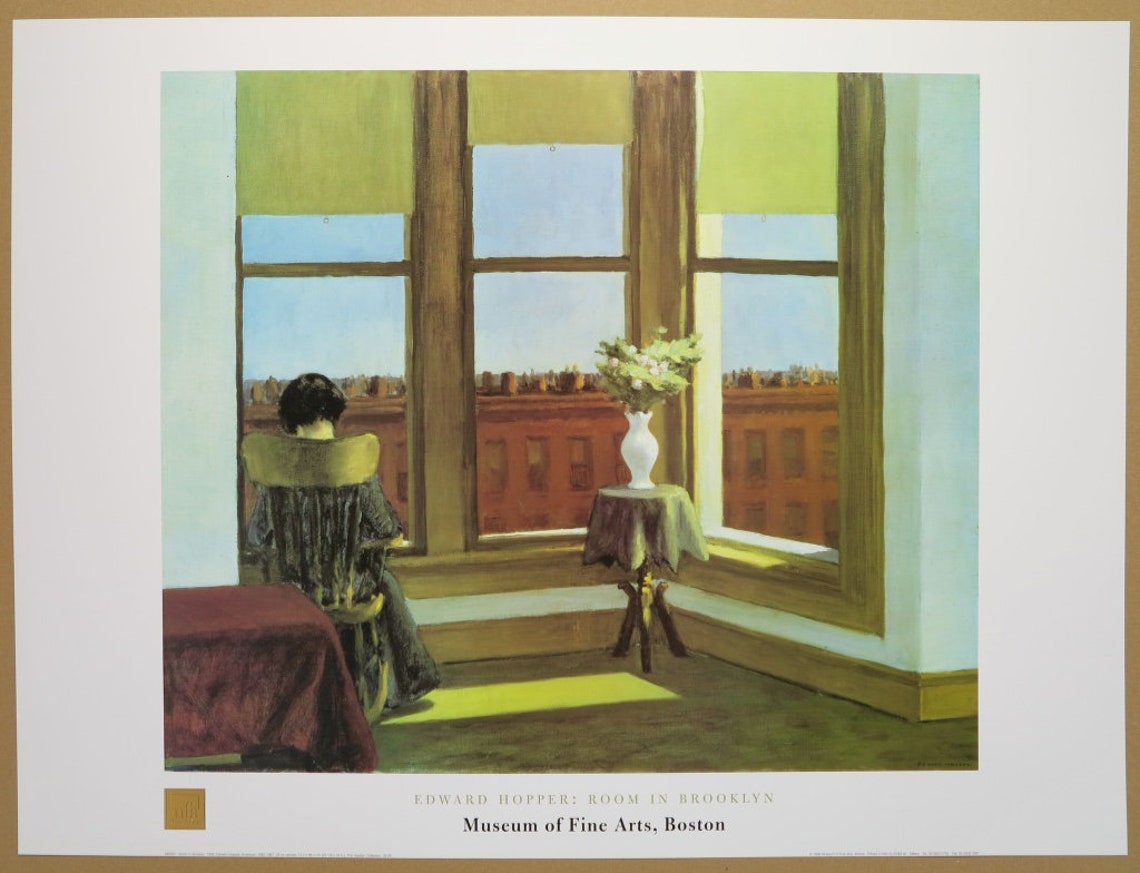 Edward Hopper Exhibition Poster Room in Brooklyn Museum - Etsy