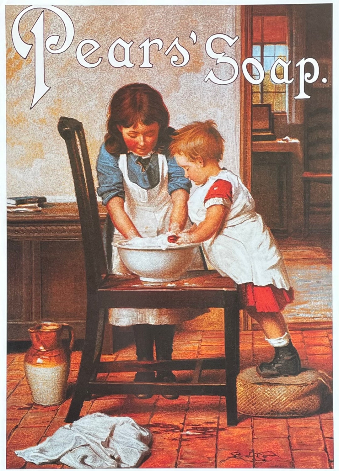 Pears Soap Exhibition Poster - Washing Your Hands - Cleaning ...