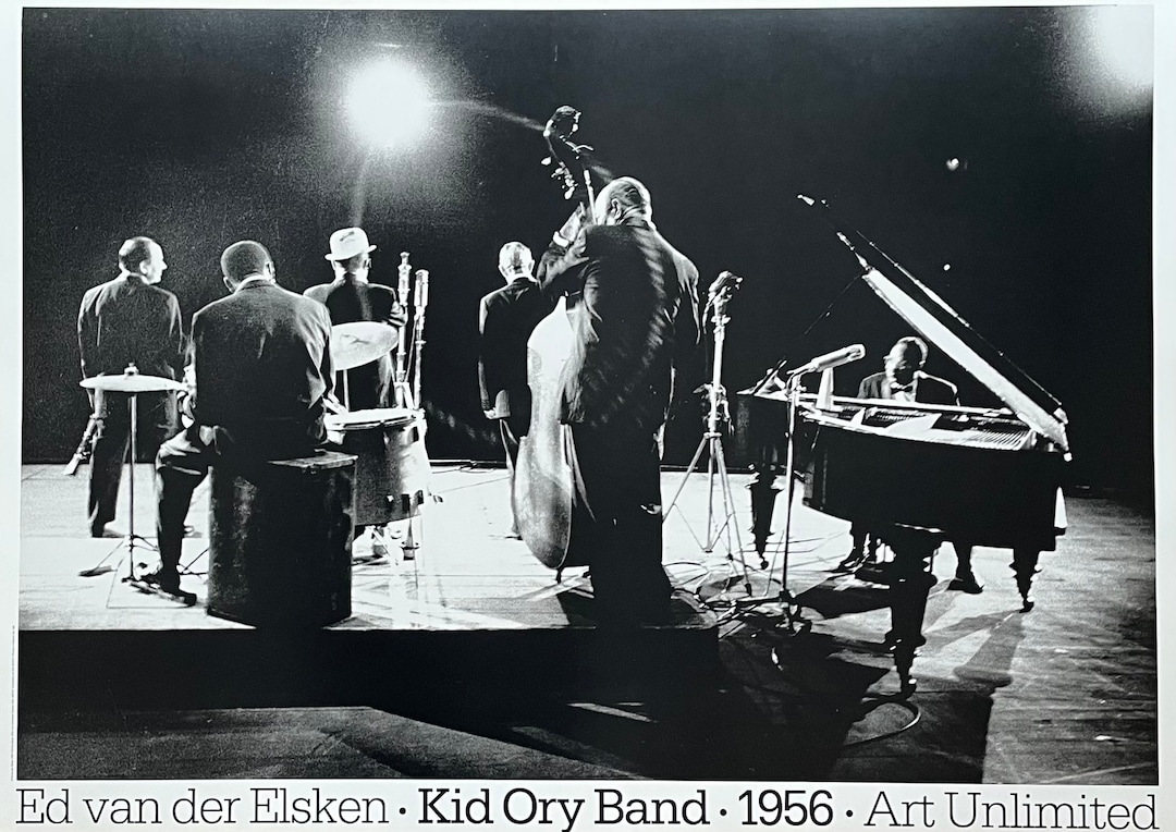Kid Ory Band - Ed Van Der Elsken - Exhibition Poster - Black White ...