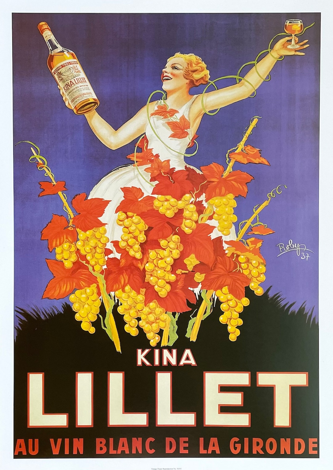 Kina Lillet Exhibition Poster - Liqueur - White Wine - Drinks - Art ...