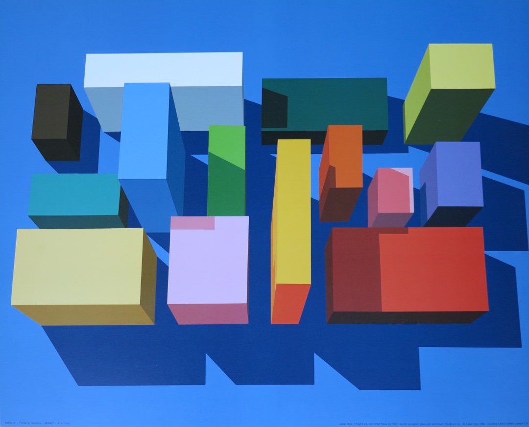 Julian Opie Exhibition Poster Imagine You Can Order These II Primary ...