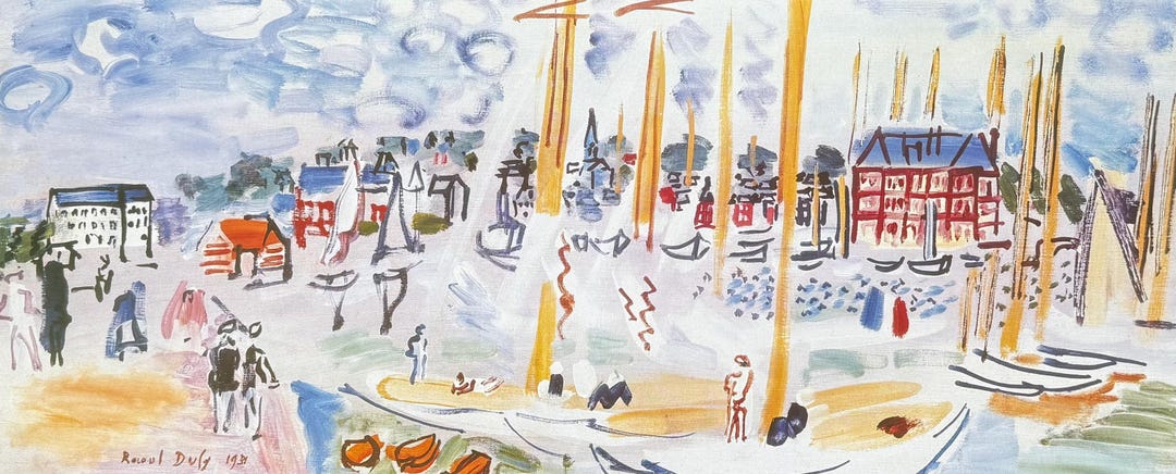 Raoul Dufy Exhibition Poster - Sunday in Deauville - Museum Artist ...