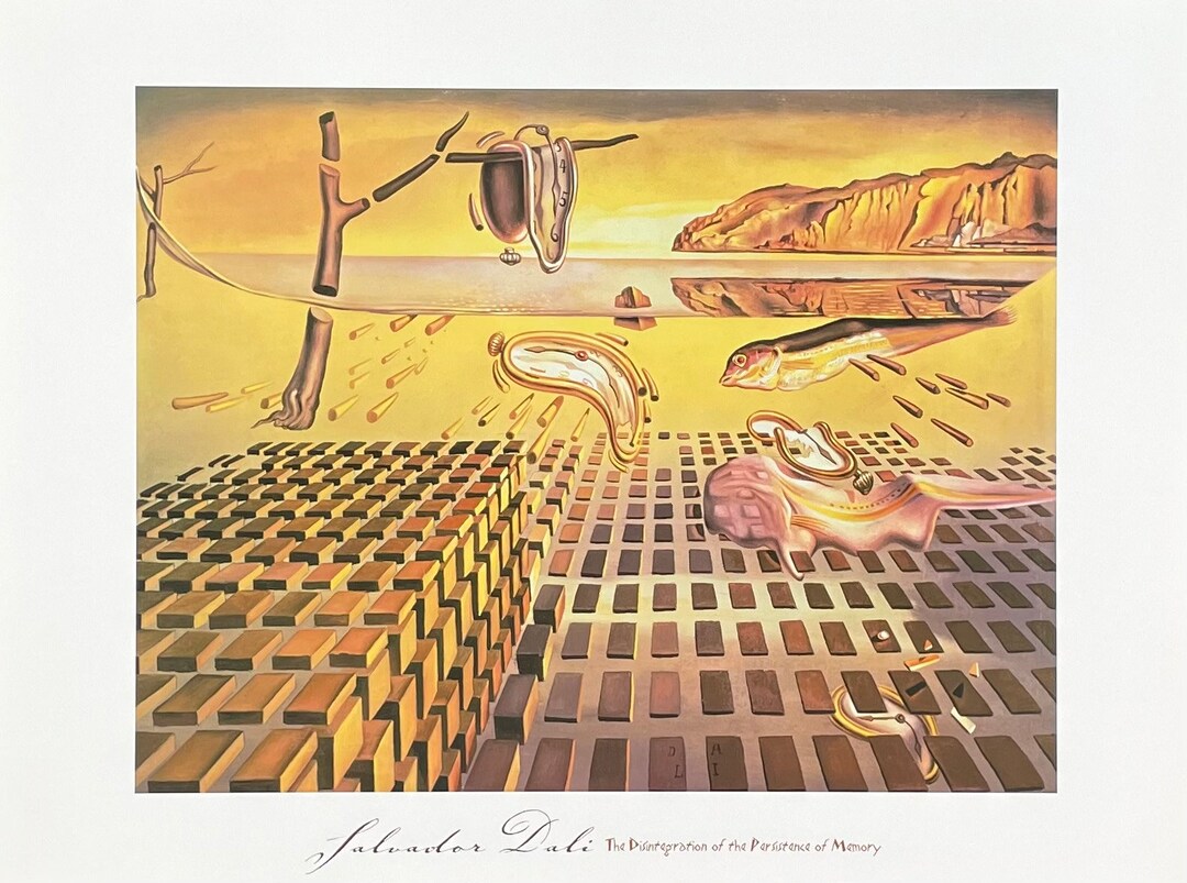 Salvador Dali Exhibition Poster - the Disintegration of the Persistence ...
