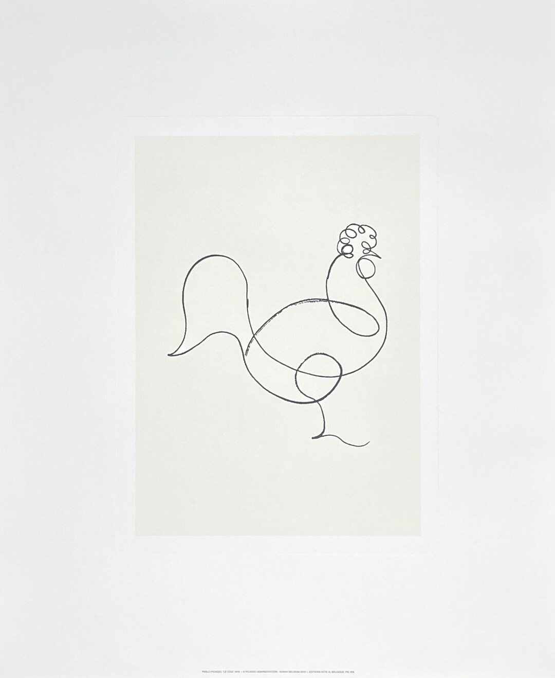 Pablo Picasso Exhibition Poster the Rooster Museum Artist Art Print ...