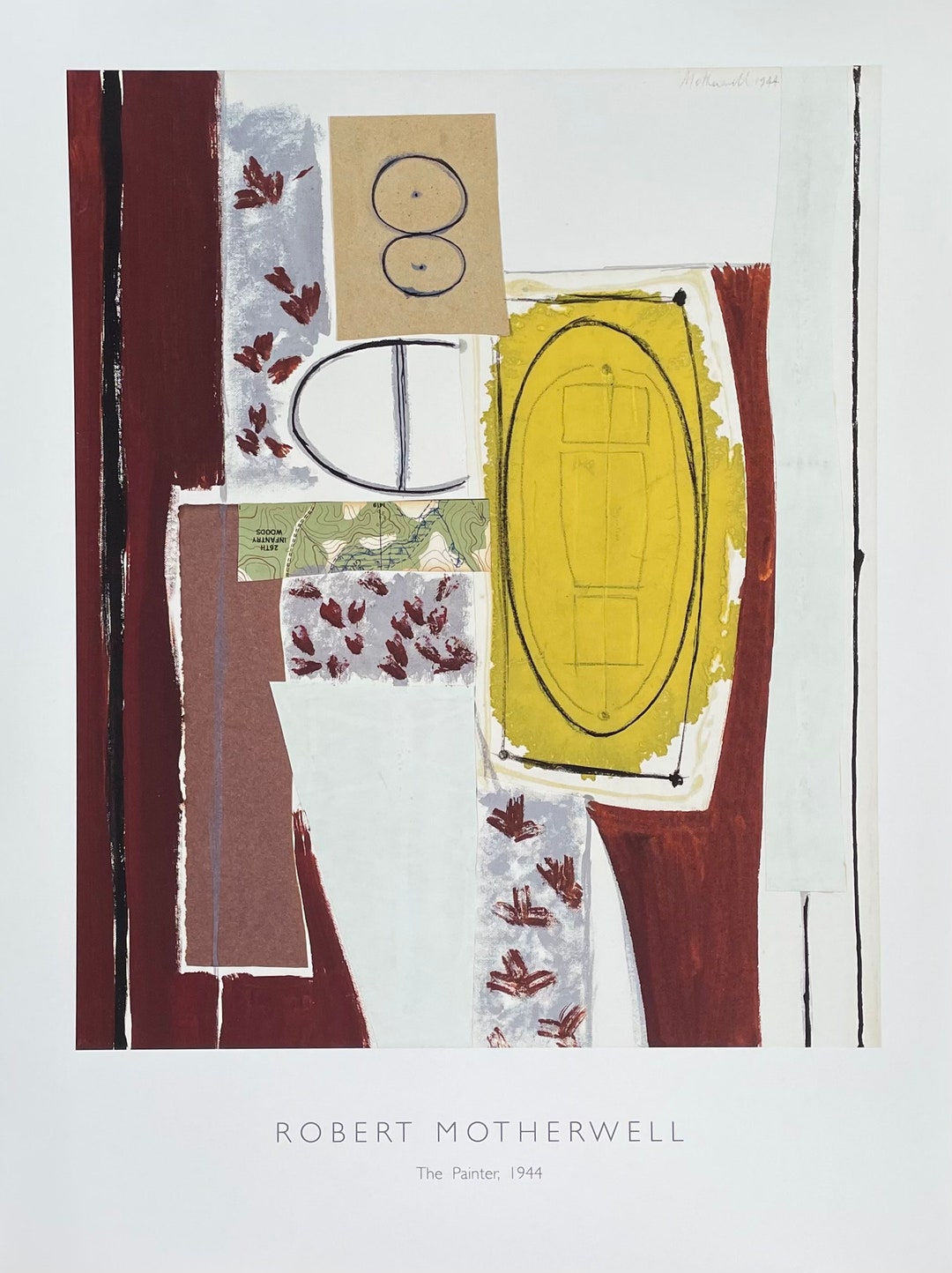 Robert Motherwell Exhibition Poster the Painter Museum Artist Art Print ...