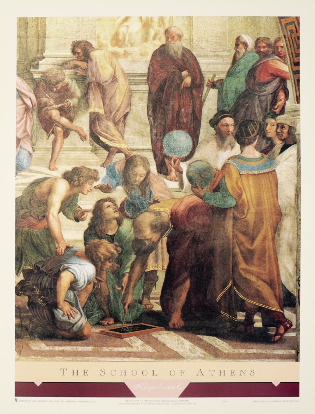 Raphael Exhibition Poster - the School of Athens - Plato, Aristoteles ...