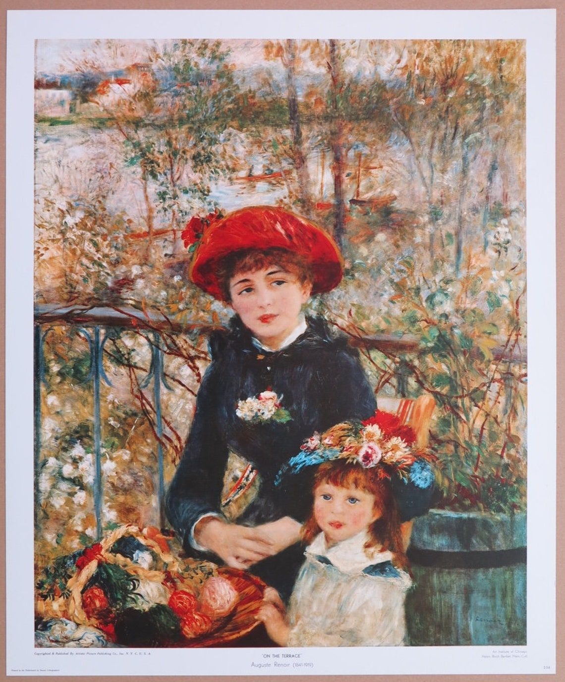 Pierre Auguste Renoir Exhibition Poster on the Terrace - Etsy