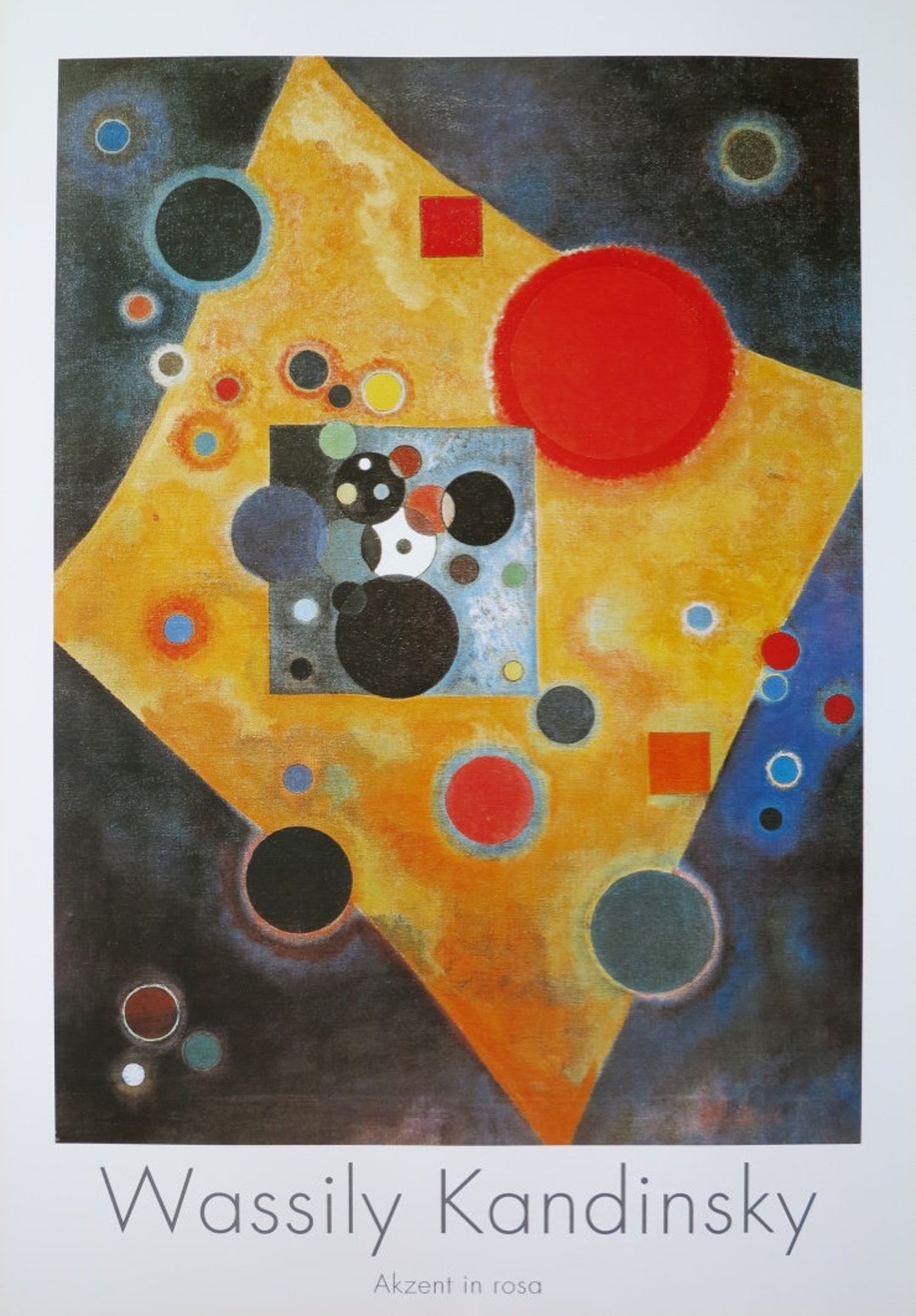 Kandinsky Exhibition Poster - Accent in Pink - Akzent in Rosa - Museum ...