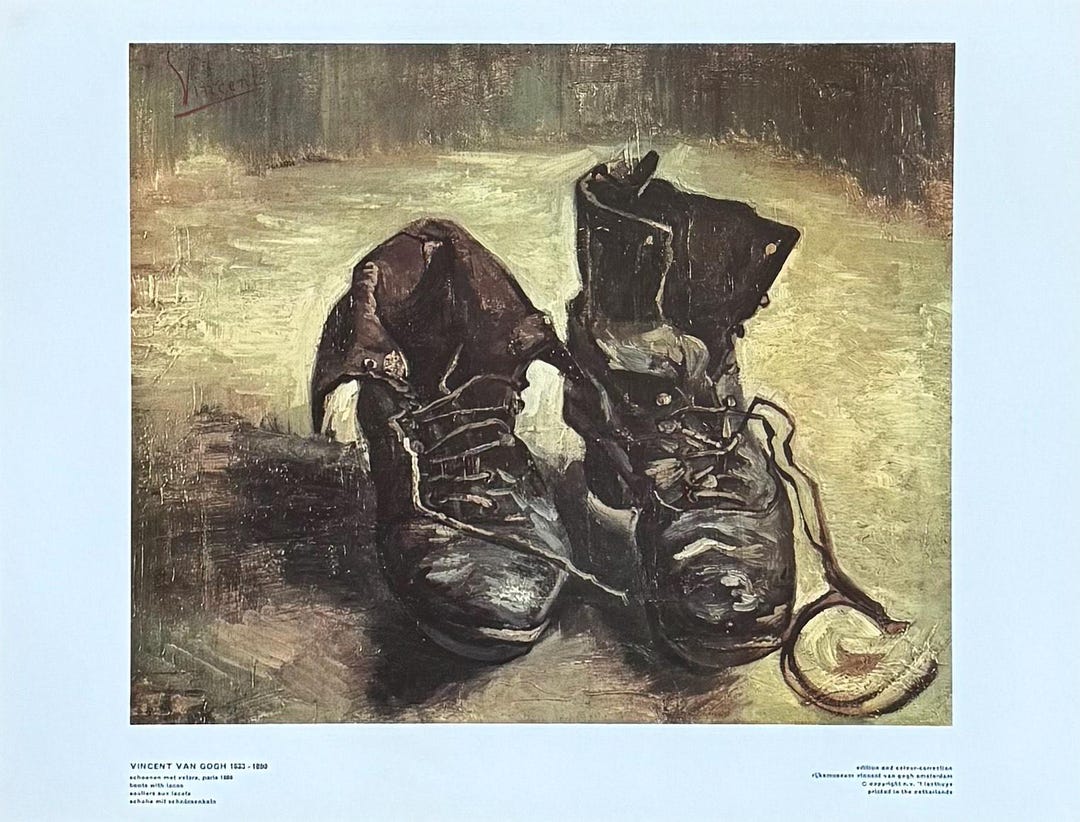 Vincent Van Gogh Exhibition Poster - Boots With Laces - Art Print ...