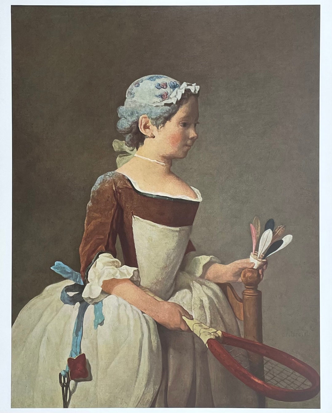 Jean-baptiste Siméon Chardin Exhibition Poster - Young Girl With a ...