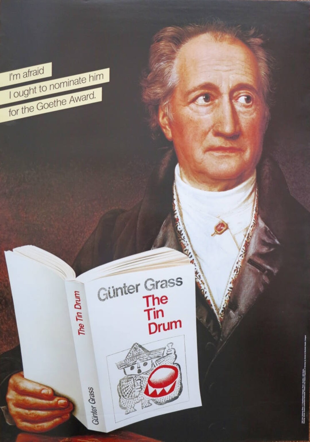 Gunter Grass - Wolfgang Von Goethe - Exhibition Poster - German Writers ...